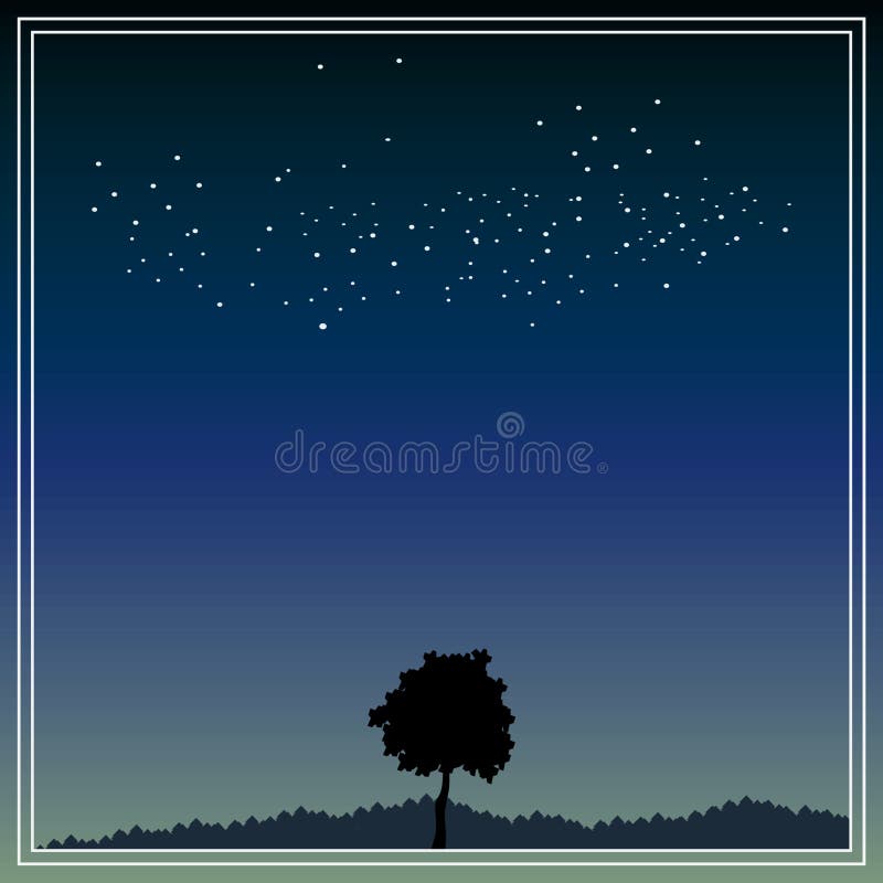 Night Sky Background Design Stock Vector - Illustration of environment ...
