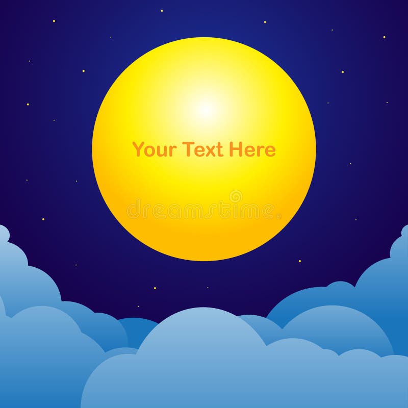 Cloud Background with Text Space. Stock Vector - Illustration of module ...