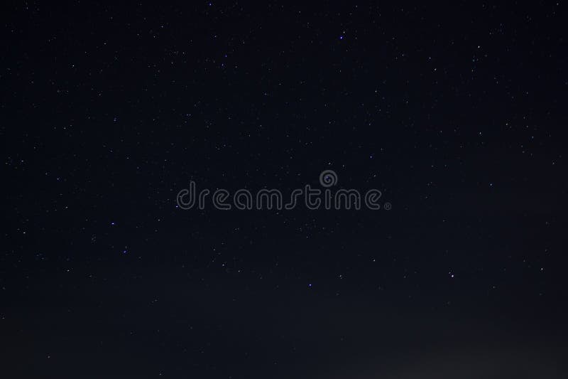 The Night Sky is a Bit Cloudy. Meteorites are Falling. Stars and Galaxy ...