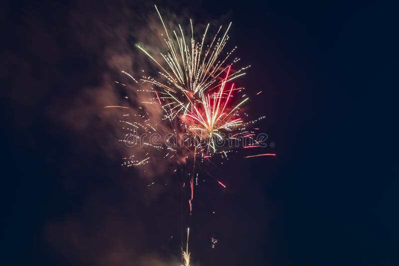 Fireworks stock photo. Image of fire, burst, fireworks - 155158878