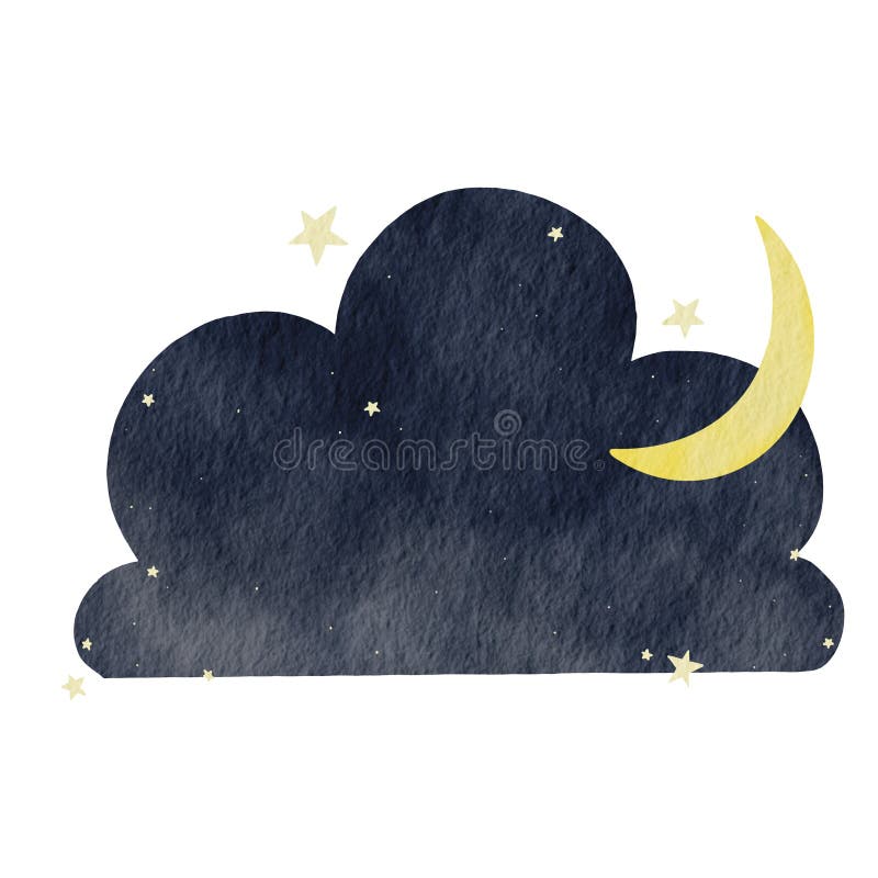 Star and Moon Banner for Decoration on Fantasy Night Time and ...