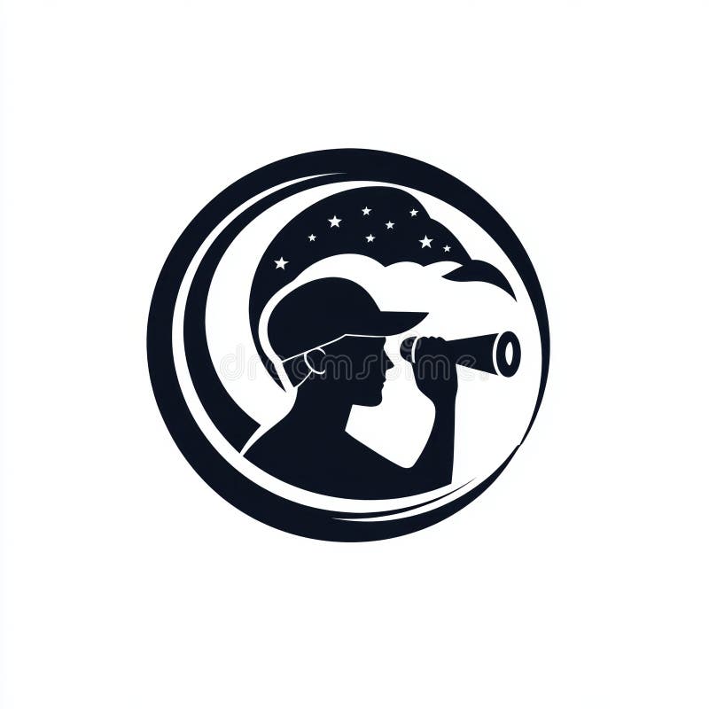 Night Sky Explorer stock illustration. Illustration of observation ...