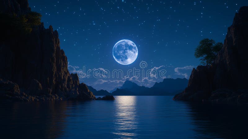 The Night Sky Features a Gibbous Moon, a Celestial Body, in the Context ...