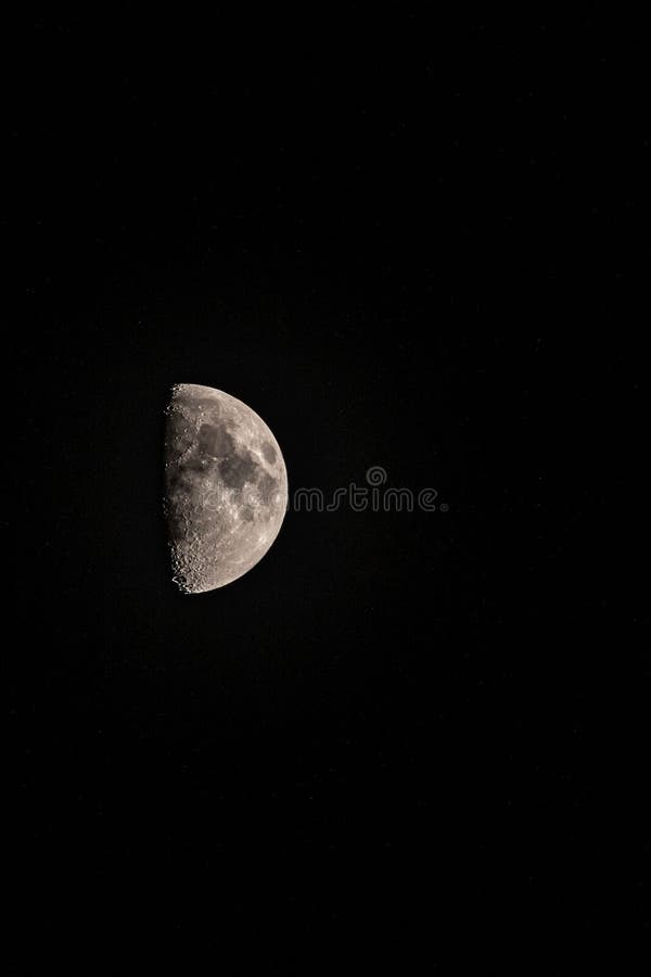 Night Sky Featuring a Large Illuminated Moon, Rising in the Horizon ...