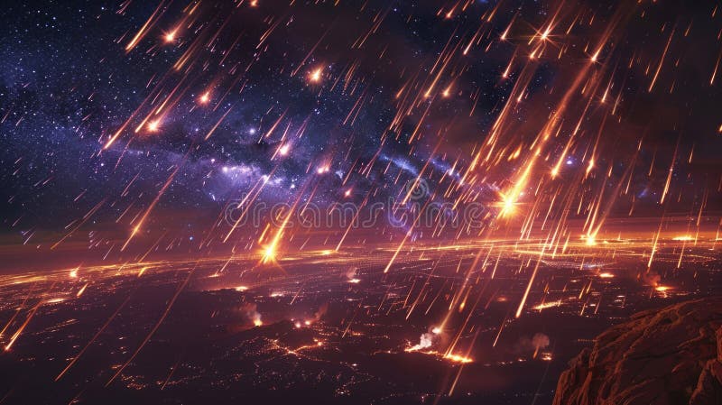 The Night Sky Filled with Stars and the Milky Way Stock Image - Image ...