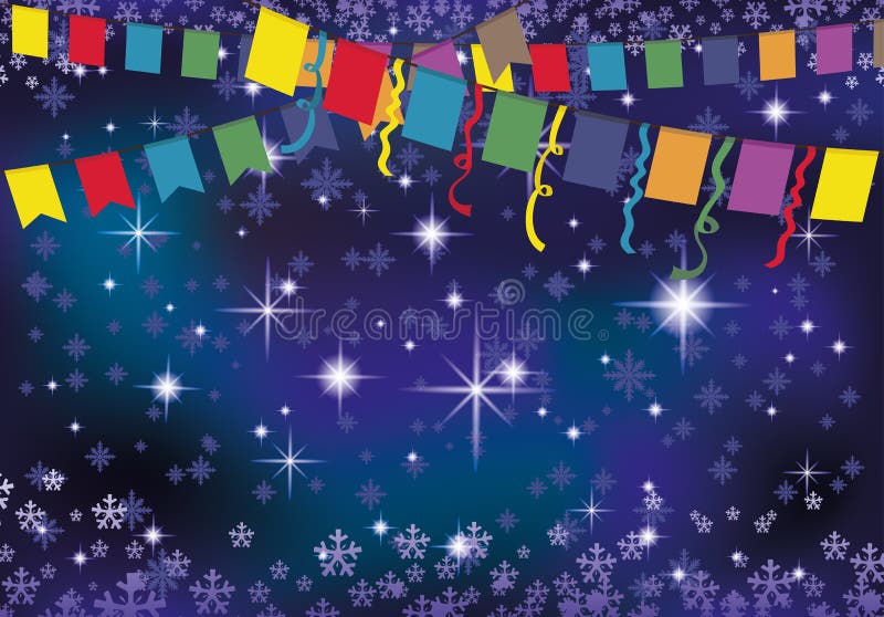 Night sky and flags. stock vector. Illustration of science - 101079062