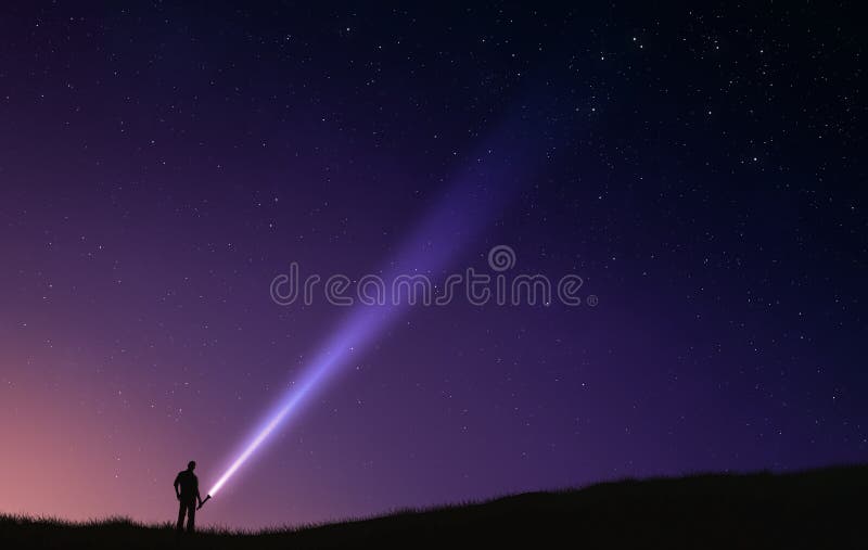 Night sky flash light stock image. Image of universe - 47411899