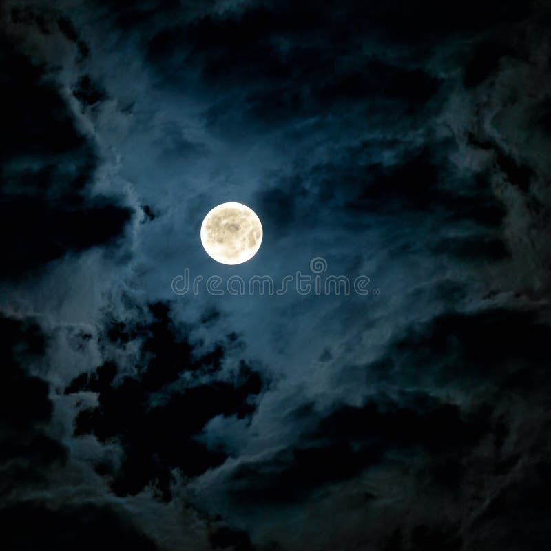 Night sky with full moon stock photo. Image of cloudscape - 67751558