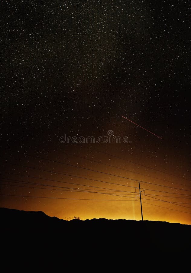 Night sky stock photo. Image of stars, star, midnight - 98601912