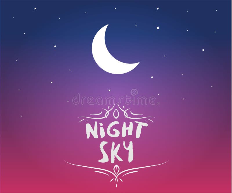 Night Sky Gradient stock vector. Illustration of color - 95135331