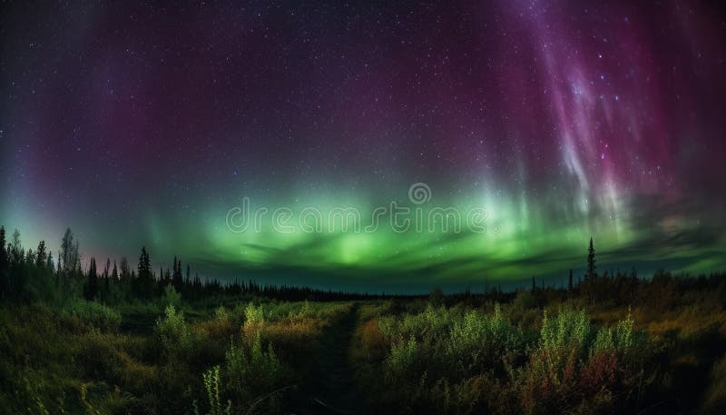 Night Sky Illuminates Majestic Mountain Range in Vibrant Star Field ...