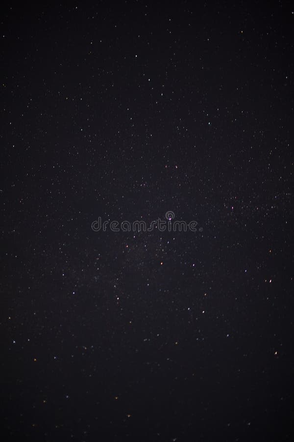 Night Sky Long Exposure of the Starry Sky. Romantic Space Background ...