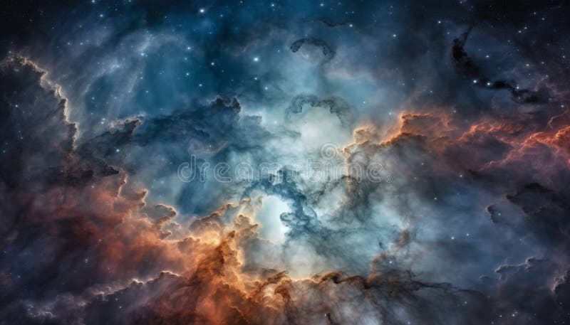 Night Sky Milky Way Galaxy Nebula Constellation Star Field Abstract ...