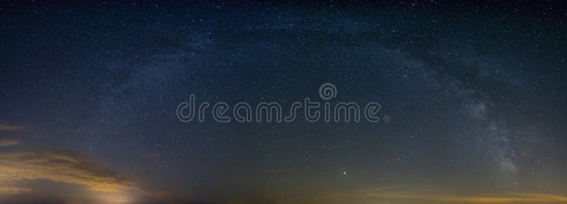 Night Sky with Milky Way in Summer Stock Photo - Image of abstract ...