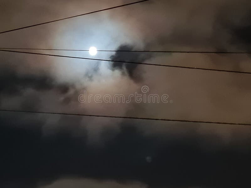 Night sky moon light wind stock image. Image of light - 216499195