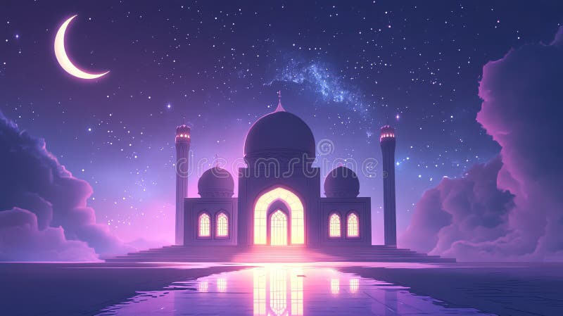 Pink Crescent Moon Shapes Night Sky Stock Photos - Free & Royalty-Free ...