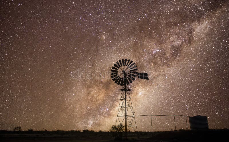 Night Sky in Outback Australia. Stock Photo - Image of milkyway ...