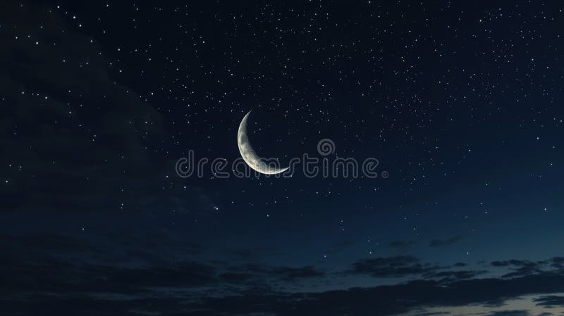 Night Sky Over a Landscape in Complete Shadow Stock Photo - Image of ...