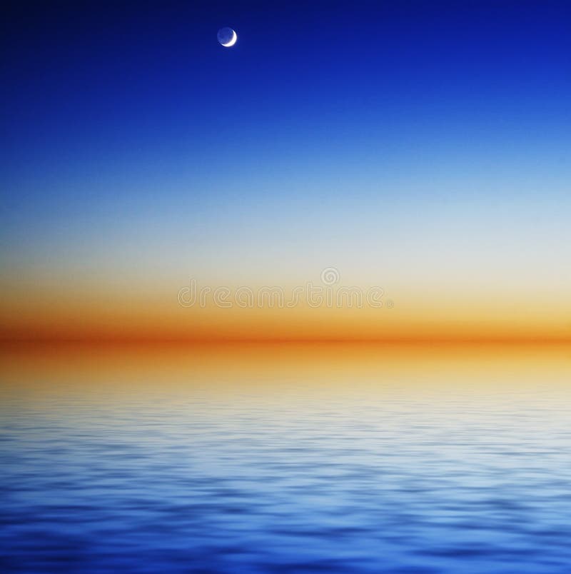 Night sky over the sea stock image. Image of landscape - 11132801