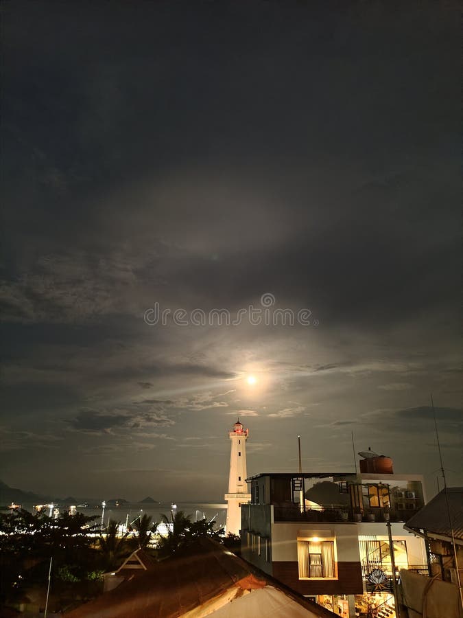 Night Sky a Place in Labuan Bajo Beautiful Place in the World Stock ...
