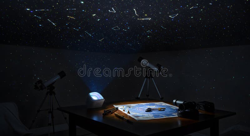 Night Sky Projector and Telescopes: a Celestial Home Observatory Setup ...