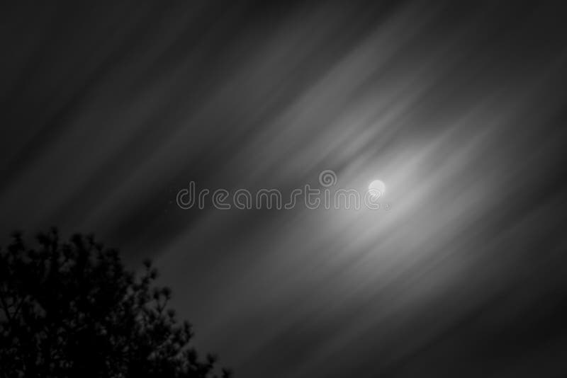 Night Sky with a Shing Moon and Clouds Stock Photo - Image of planet ...