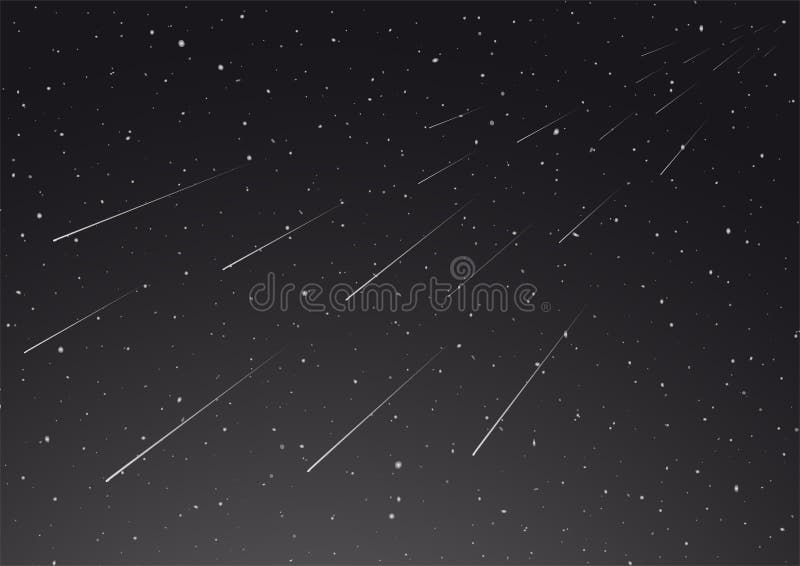 Two shooting stars crossed stock vector. Illustration of dark - 161403355
