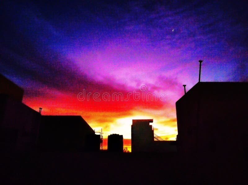 Night Sky Single Star Red Blue Stock Photo - Image of single, star ...