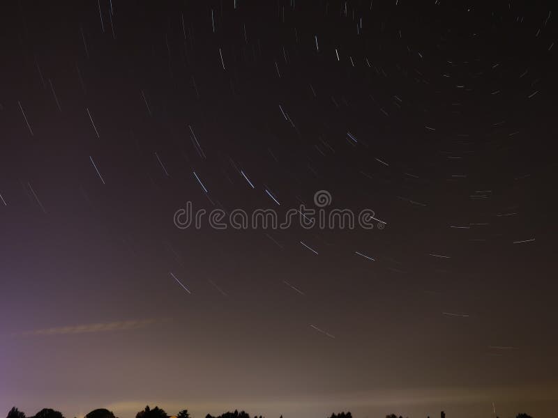 Night, Sky, Stars, Germany, Ruhrgebiet Stock Image - Image of stars ...