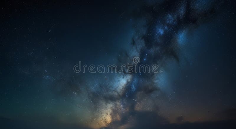Night Sky with Stars and Nebula. Elements of this Image Furnished Stock ...