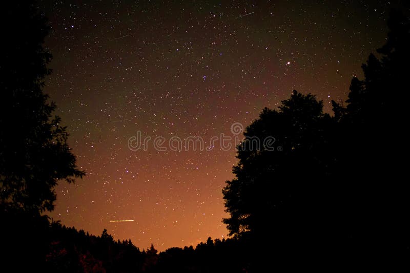 Night Sky with Stars - Perseids. Background for Space Exploration and ...