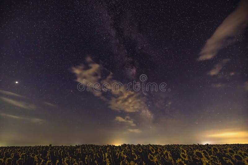 Night sky with sun stars stock image. Image of night - 224400487