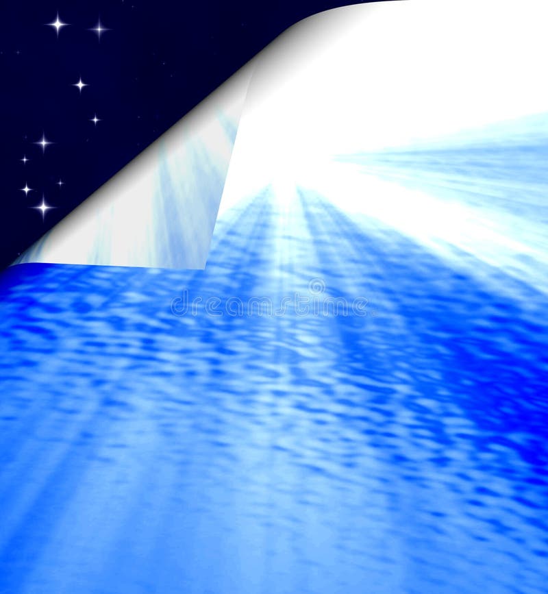 Night sky and sunny day stock illustration. Illustration of blue - 6936204