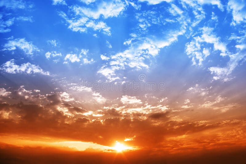 Night sky. Sunset. stock photo. Image of blue, atmosphere - 26797572