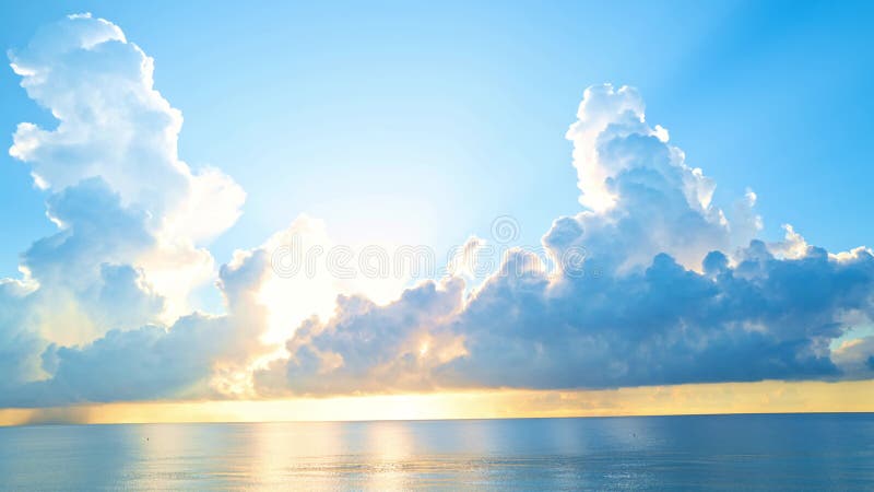 Night Sky Timelapse. Moving Clouds and Sunset. Clouds Float through the ...