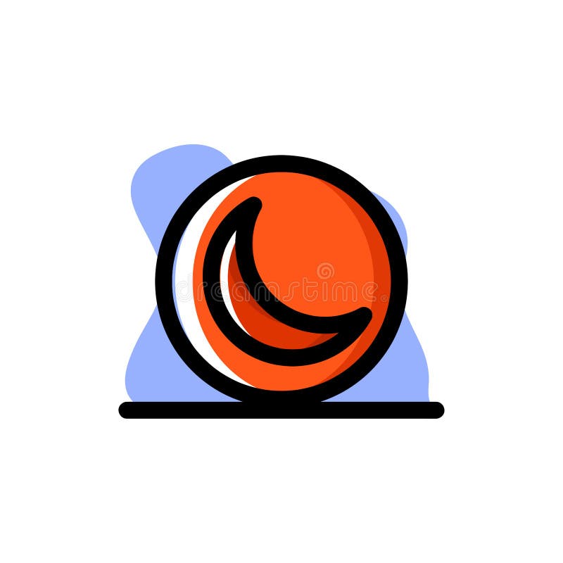 Night Sleep Moon Conceptual Icon Vector Illustration Design Icon Stock ...