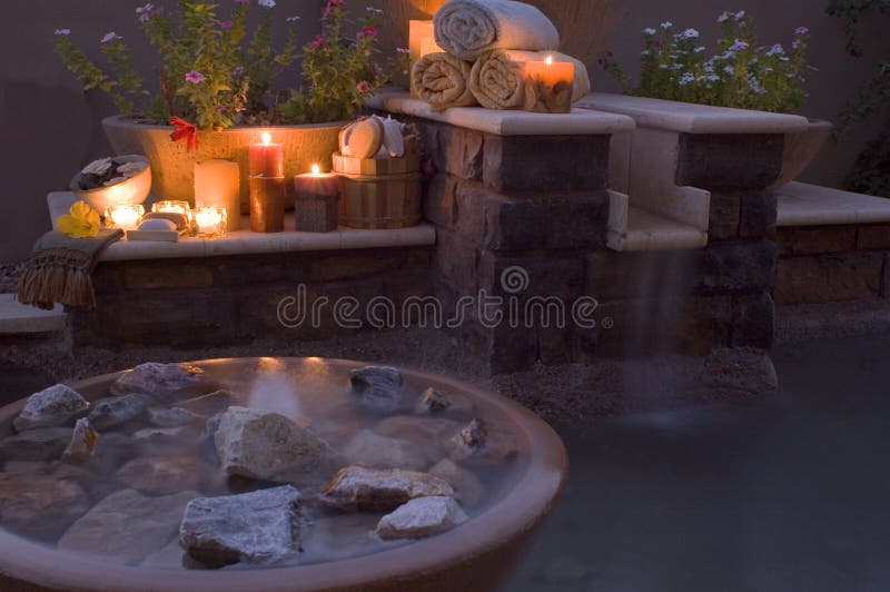 Night Spa stock image. Image of soothe, holistic, sauna - 1598019