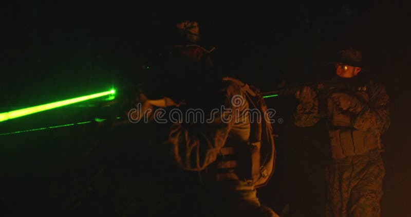 Night Special Operations War and Protection of Base Stock Video - Video ...