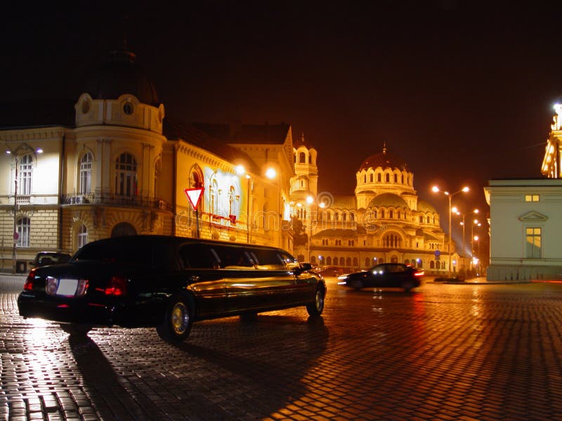 Night square stock image. Image of black, wedding, stretched - 1484767