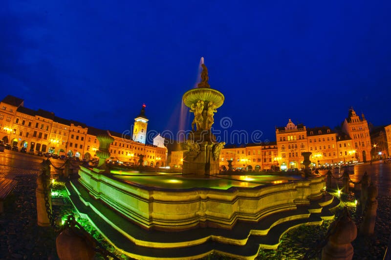 Night square stock image. Image of landscape, historical - 20593573