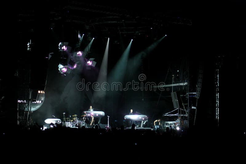 Night stage editorial photography. Image of concert, stage - 8532367