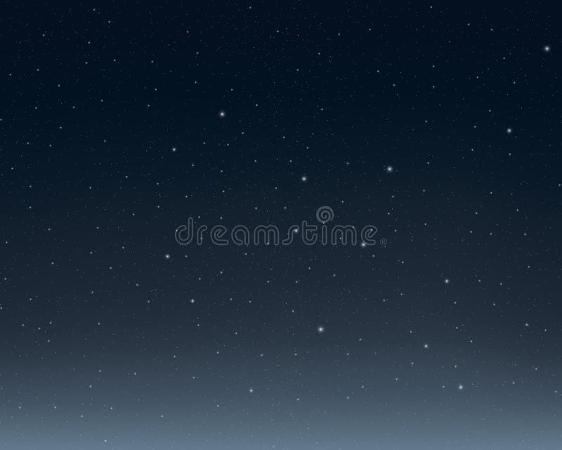 Night Sky with Stars. Vector Illustration. Vector of Starry Night Sky ...