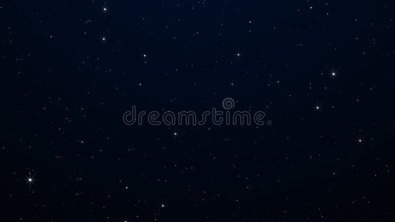 Night Starry Skies with Twinkling or Blinking Stars Background. Space ...