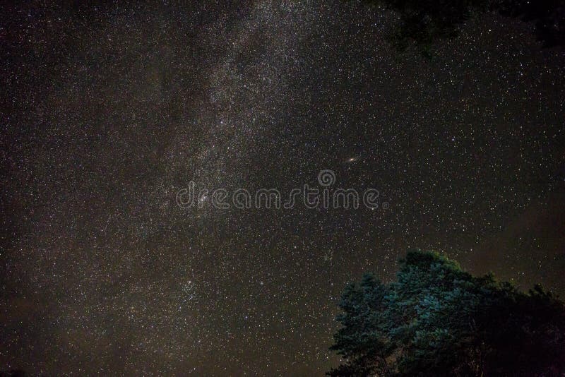 Night Starry Sky Beautiful Scene Stock Photo - Image of beautiful ...