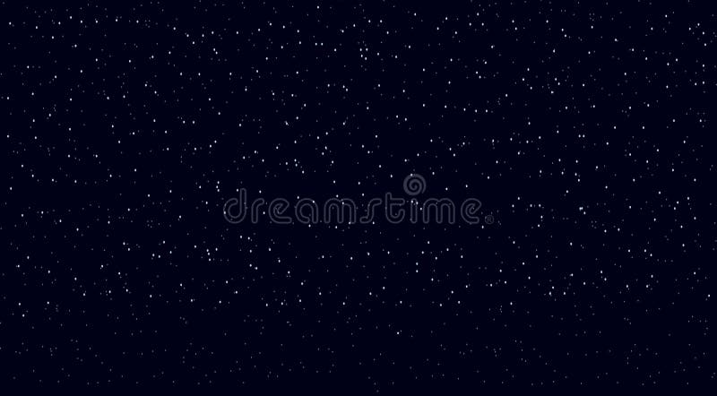 Night Starry Sky. Bright Light of Distant Galaxies Against Blackness of ...