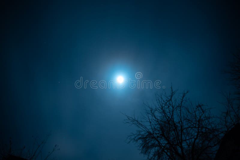 Night Starry Sky in the Countryside Stock Image - Image of dark, milky ...