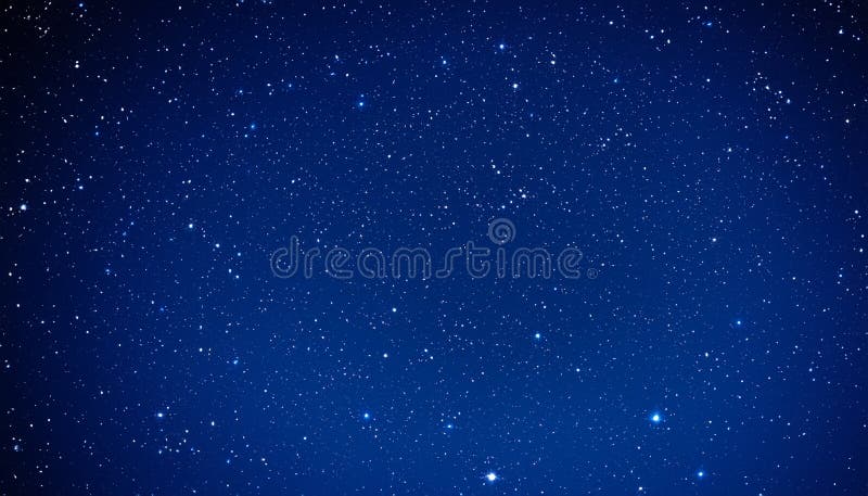 Night Starry Sky, Dark Blue Space Background with Stars Stock ...