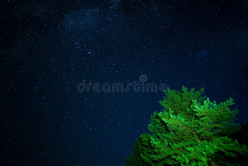 Night starry sky scene stock image. Image of glow, landscape - 60097181