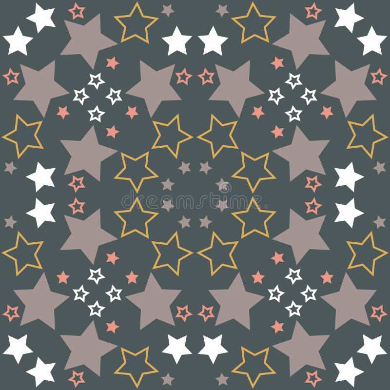Night Starry Sky Seamless Pattern, Star on Dark Background for Design ...