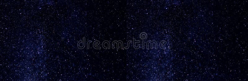Night Stars Sky-background, Web Panorama Banner with Copy Space Stock ...